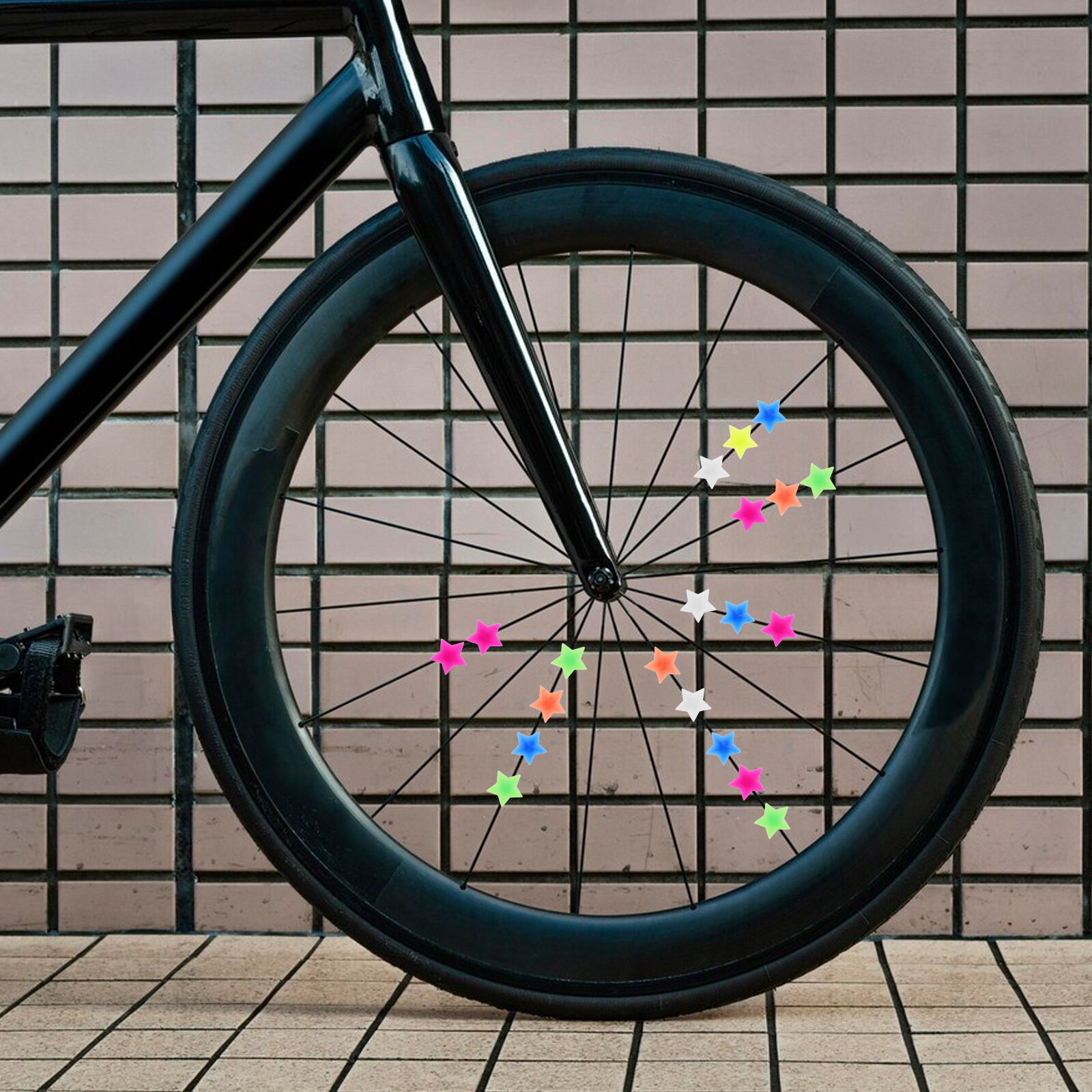 36PCS Бусины Для Спиц Велосипеда Красивые Украшения На Колеса 2 00X2 00X0 50CM