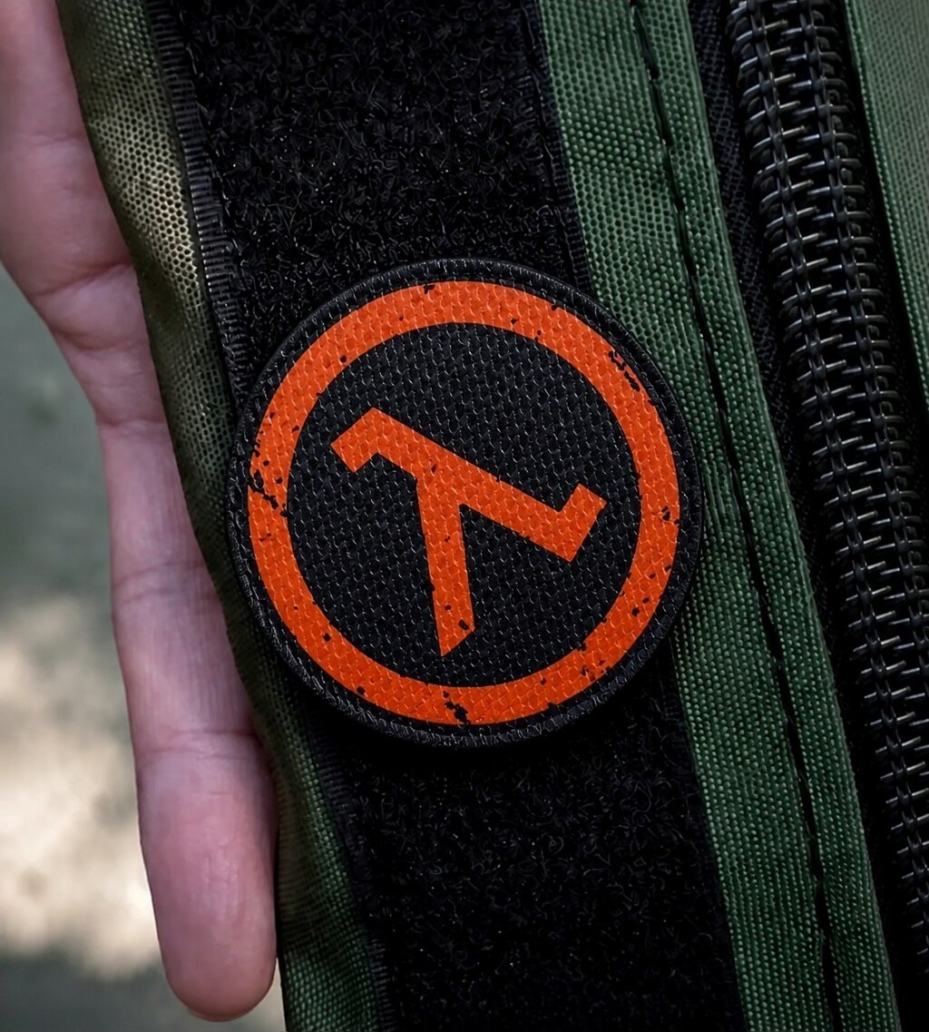 Светящийся Патч Шеврон на липучке "Half-Life"
