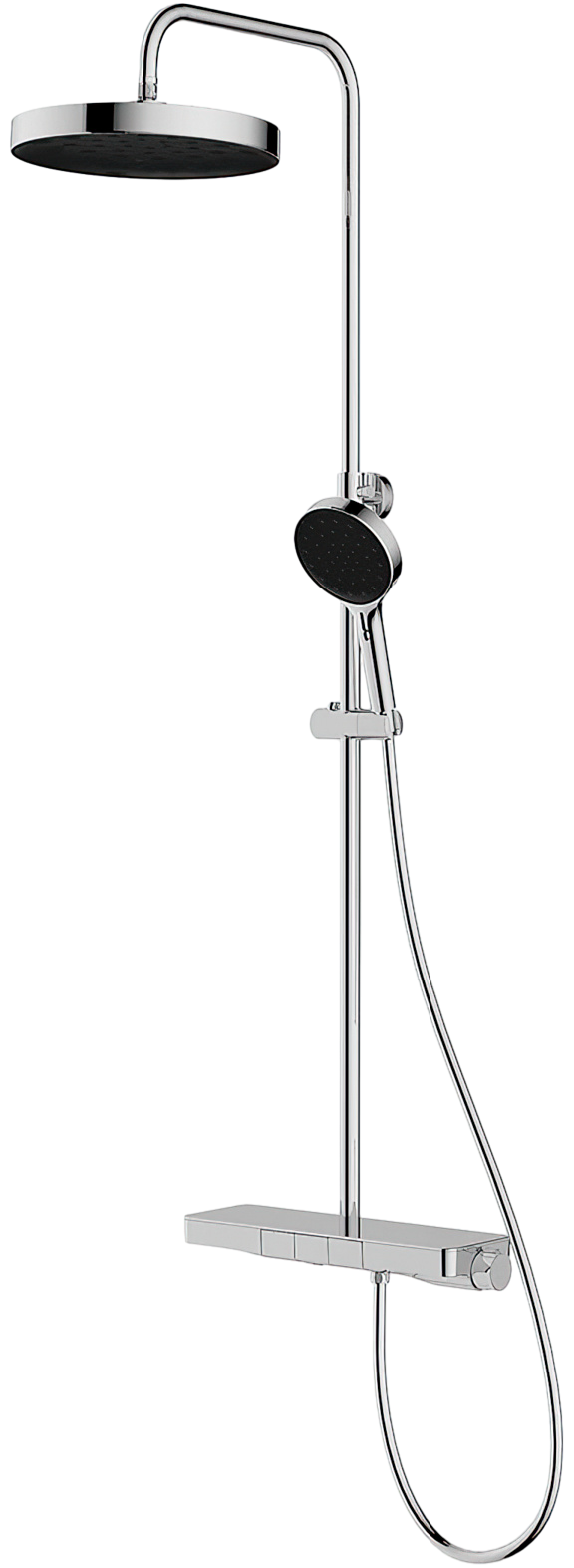 Душевая стойка Vincea Inspire VSFS-3I12TCH со смесителем, с термостатом, хром
