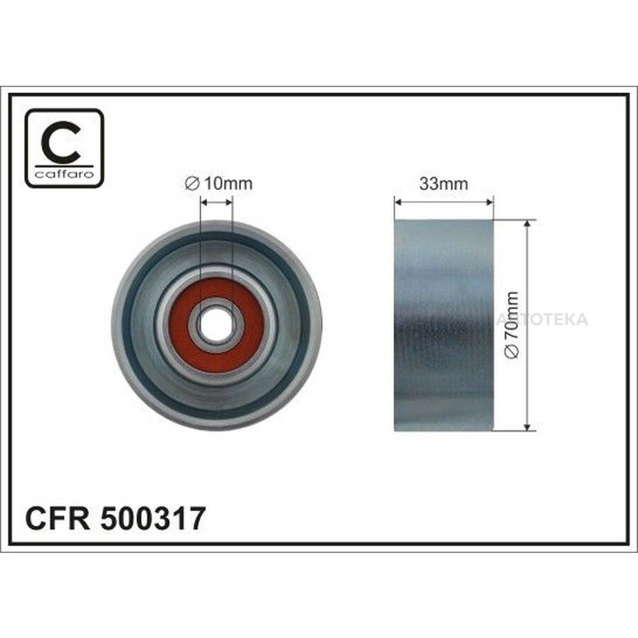 Ролик CAFFARO 500317