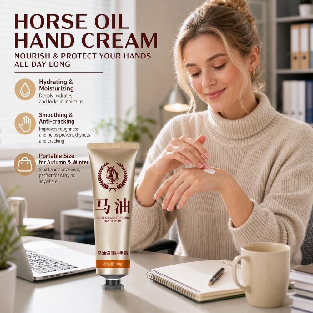 Набор увлажняющих кремов для рук с лошадиным маслом Horse Oil