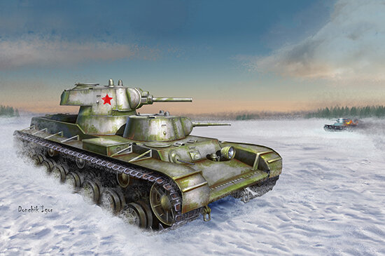 ТР09584 1/35 Сборная модель тз пластика Советский танк СМК
