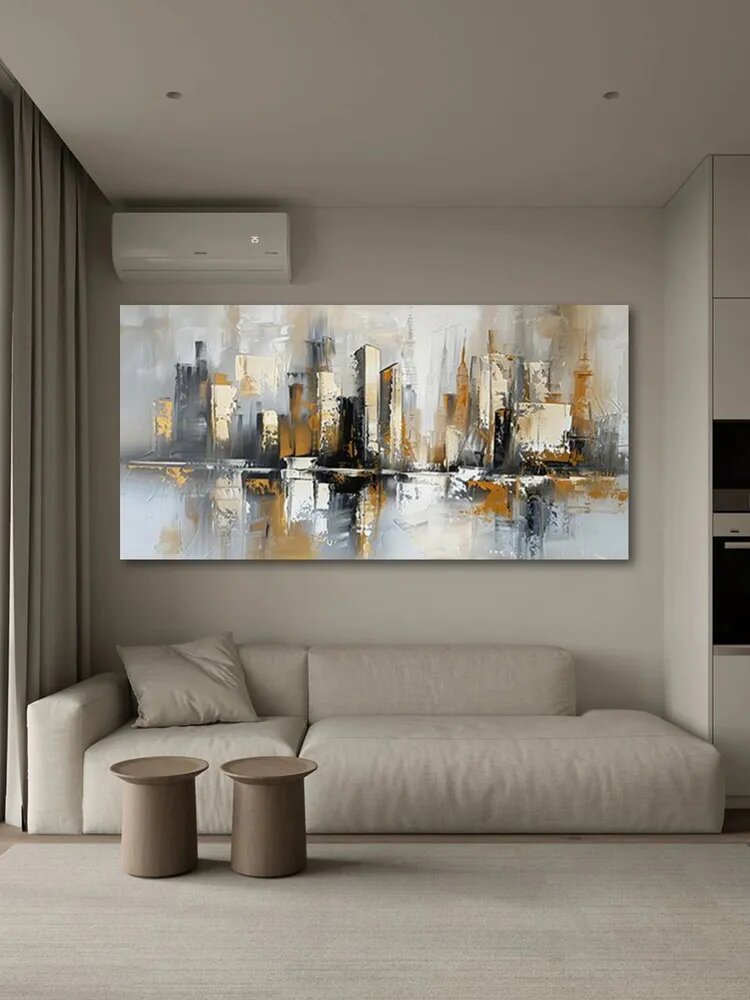 Картина "Печать струй" 80x40 см