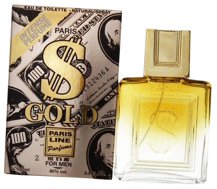 Пари Лайн Парфамс Доллар Голд - парфюм для мужчин, 100 мл, Paris Line Parfums Dollar Gold
