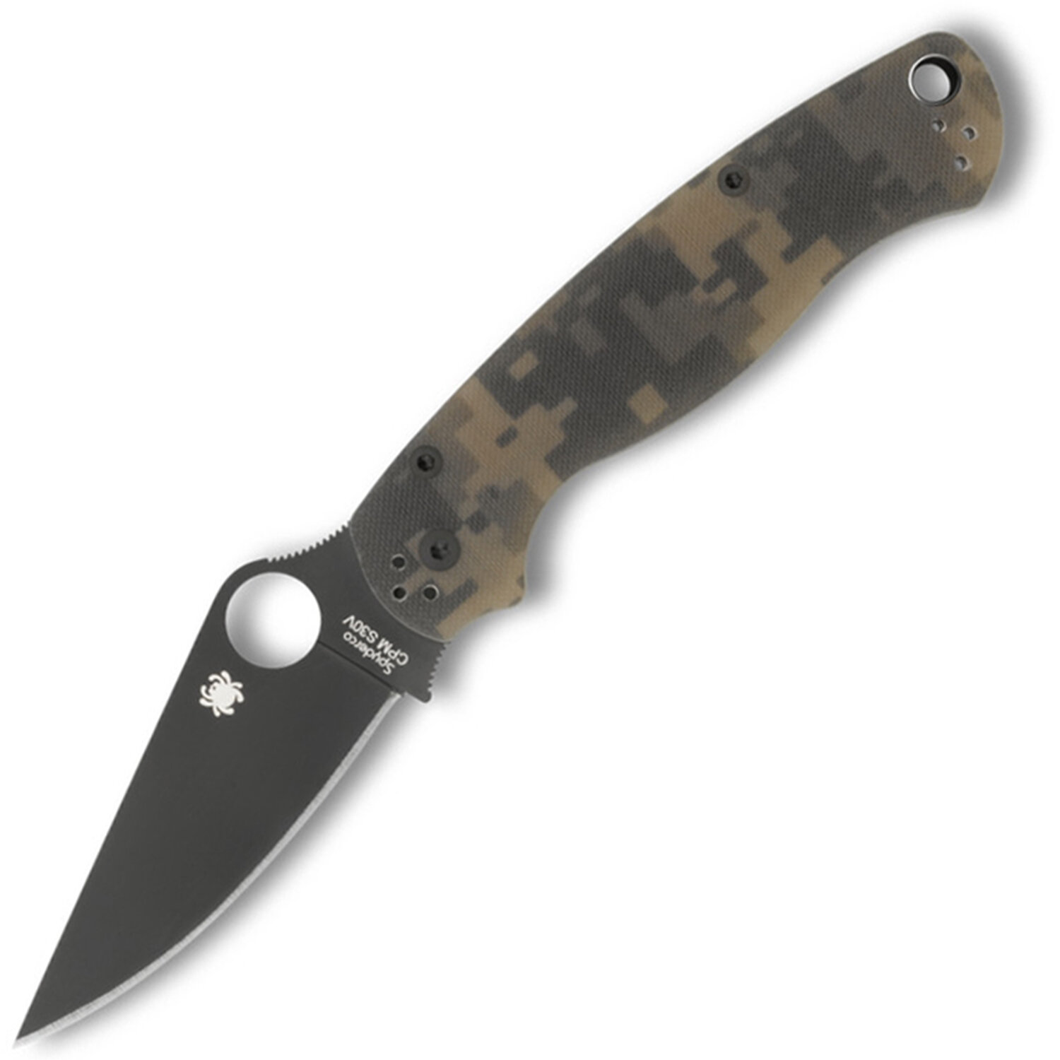 Складной нож Spyderco Paramilitary 2, сталь S45VN, рукоять G10, камуфляж (Digi Camo)