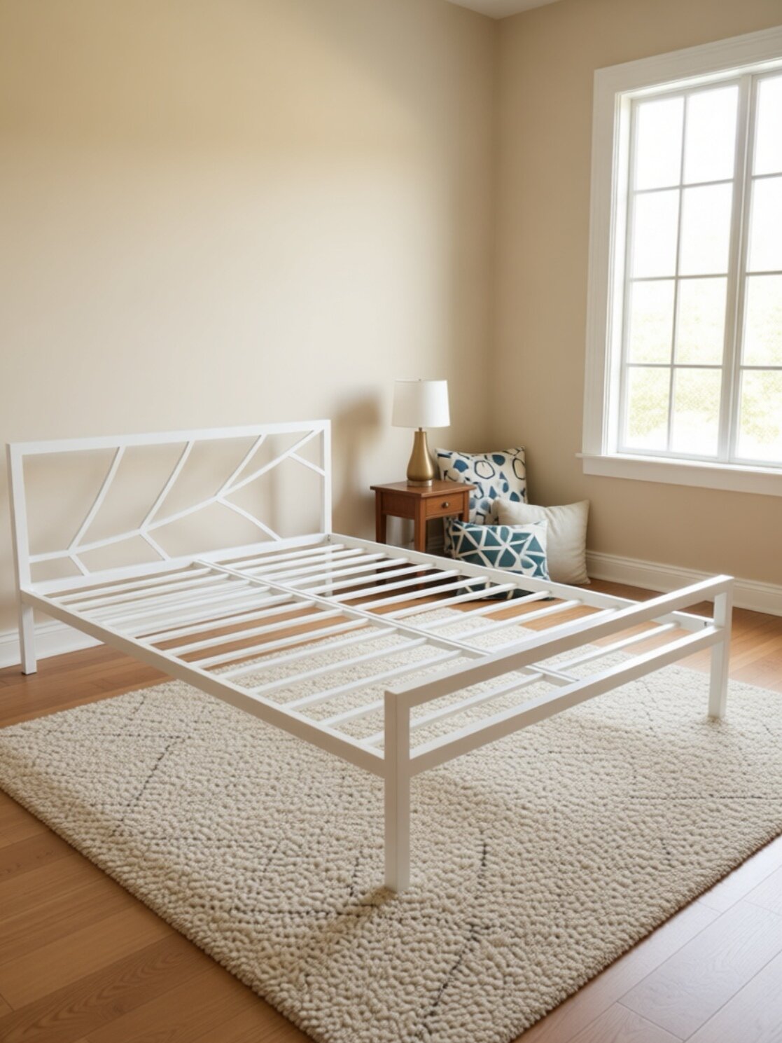 Кровать LOFT Mebel "Вивьен", металл, ортопедическая, односпальная, 120x190 см
