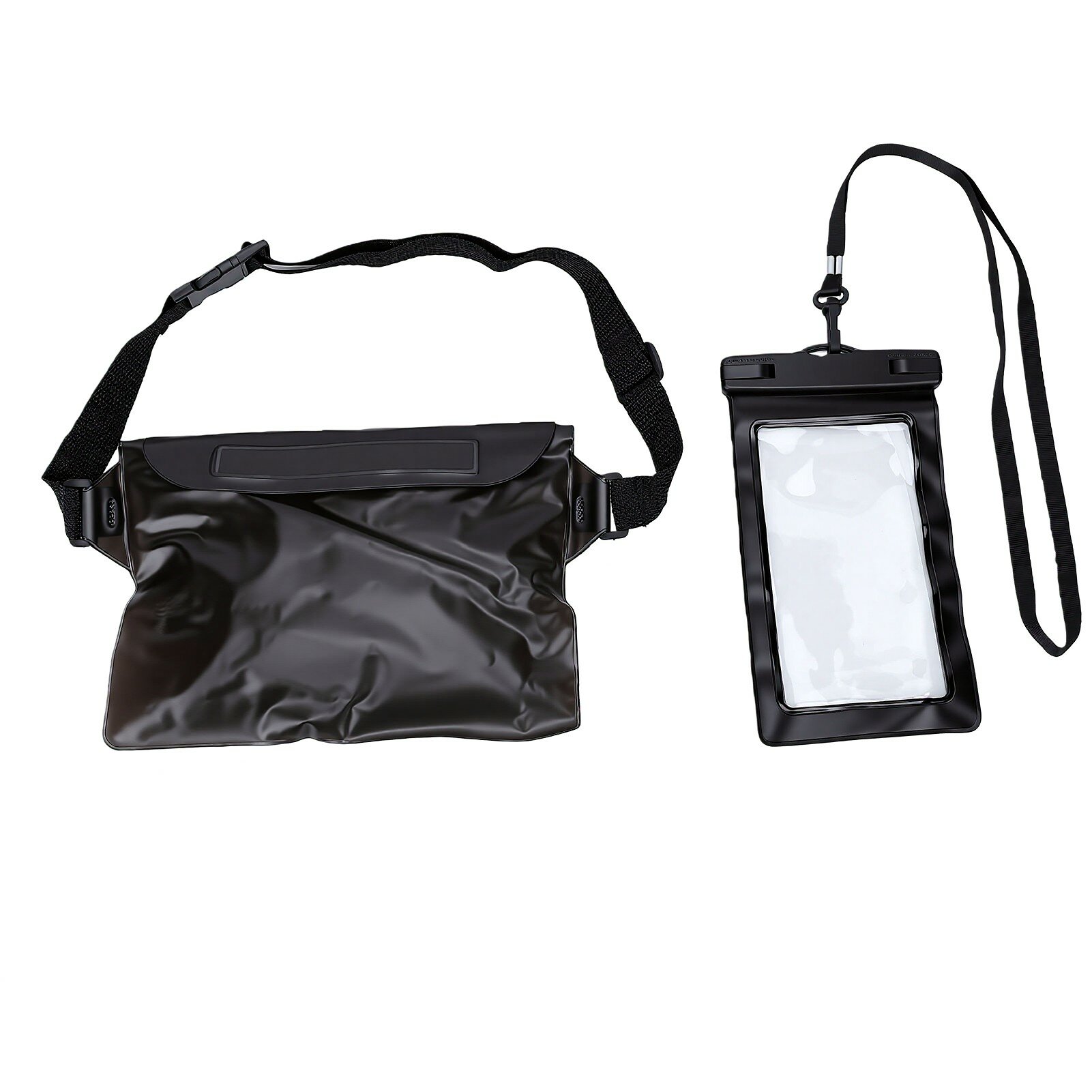 Водонепроницаемый поясной рюкзак Плавающий водонепроницаемый чехол для телефона Удобный для сенсорного управления для пляжного плавания Каякинг Гребля Круиз Необходимые предметы для путешествий