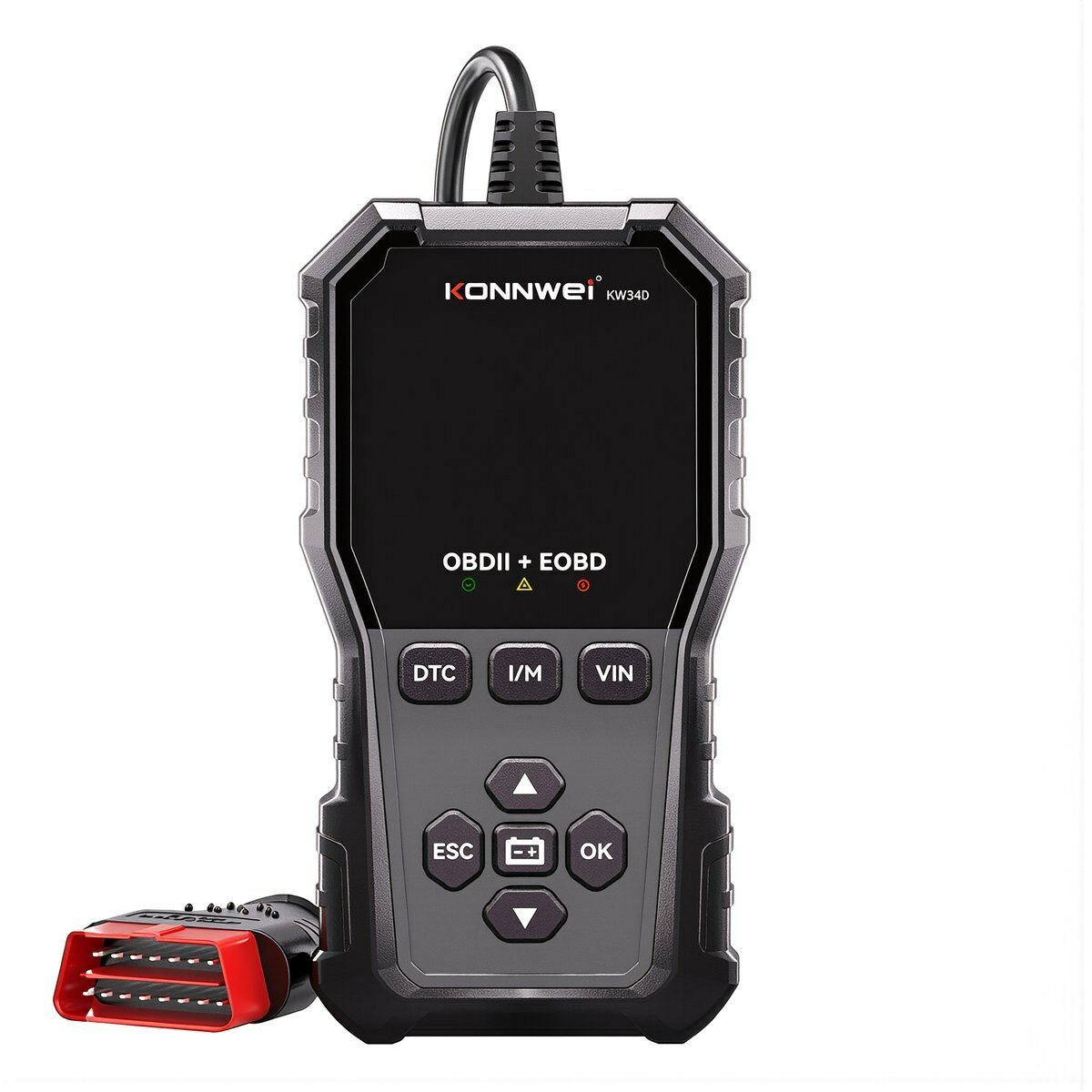 Портативный сканер для автомобиля OBD2 диагностики кодов ошибок удаления неисправностей проверки состояния аккумулятора синий цвет компактный