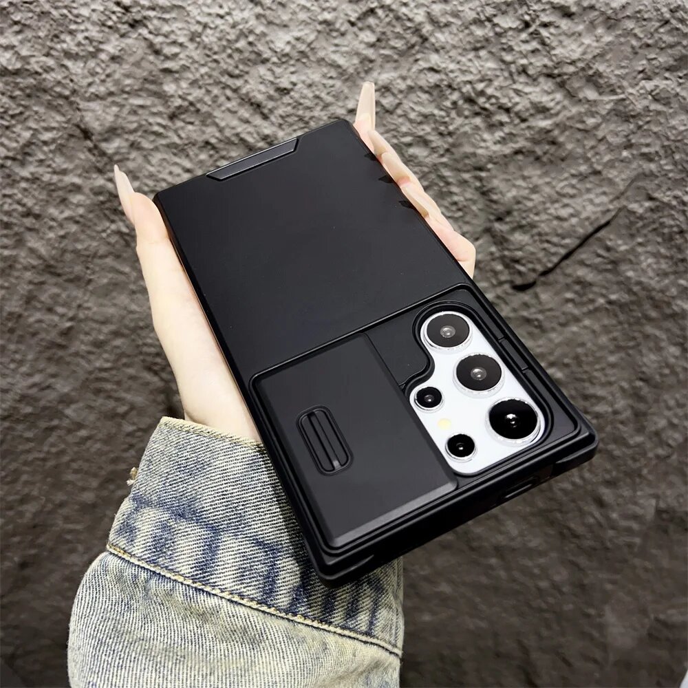 Роскошный бронированный чехол для телефона Samsung Note 10 20 Черный, Black, Samsung Note 10 Plus