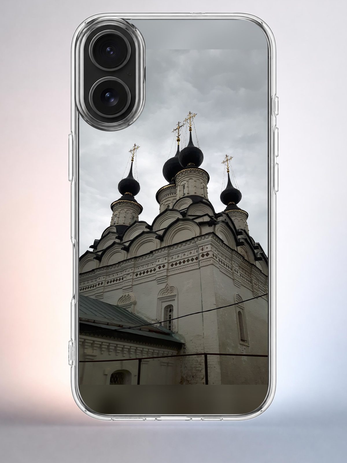 Чехол iPhone 16 Православный храм Y2K Indie Sleaze