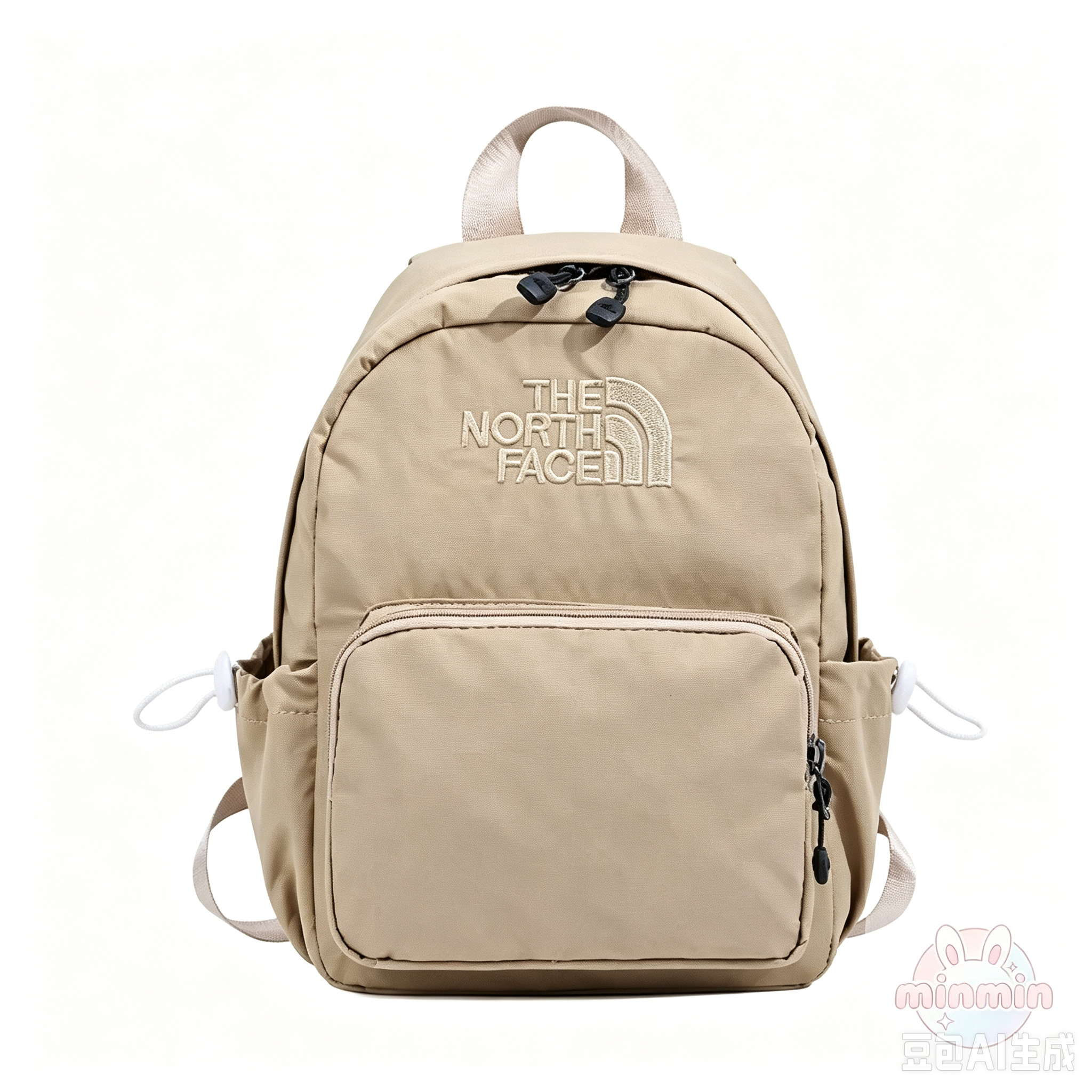 Рюкзак The North Face простой однотонный, большой, с поддержкой спины, цвет хаки, один