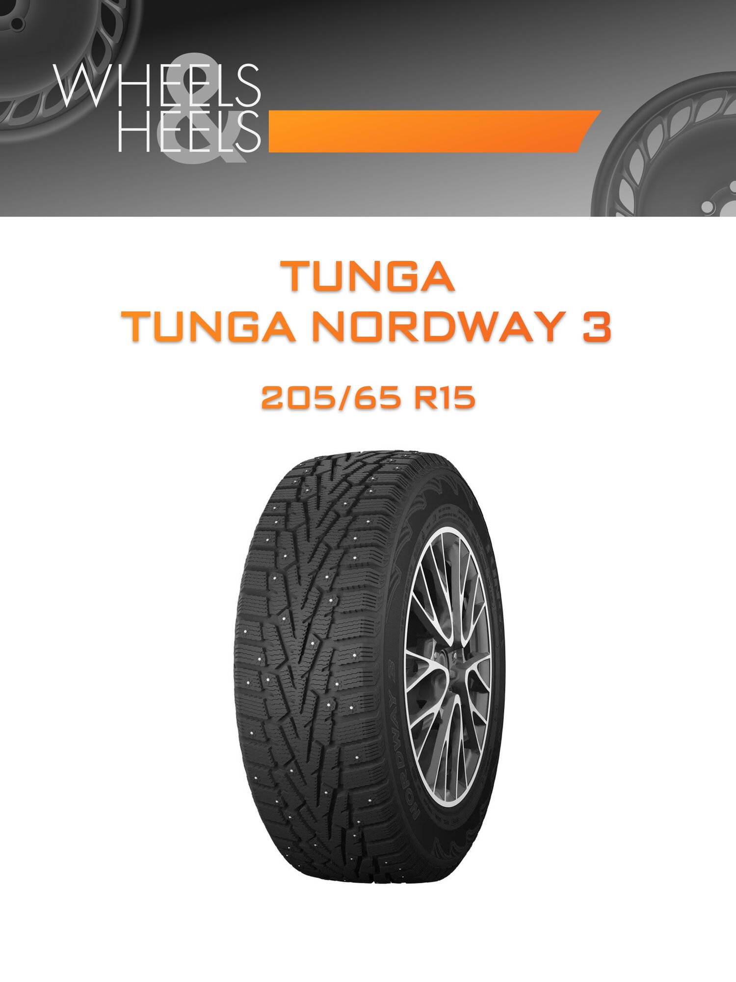 Шина автомобильная TUNGA TUNGA NORDWAY 3 205/65 R15 WINTER Ш, зимняя, универсальная
