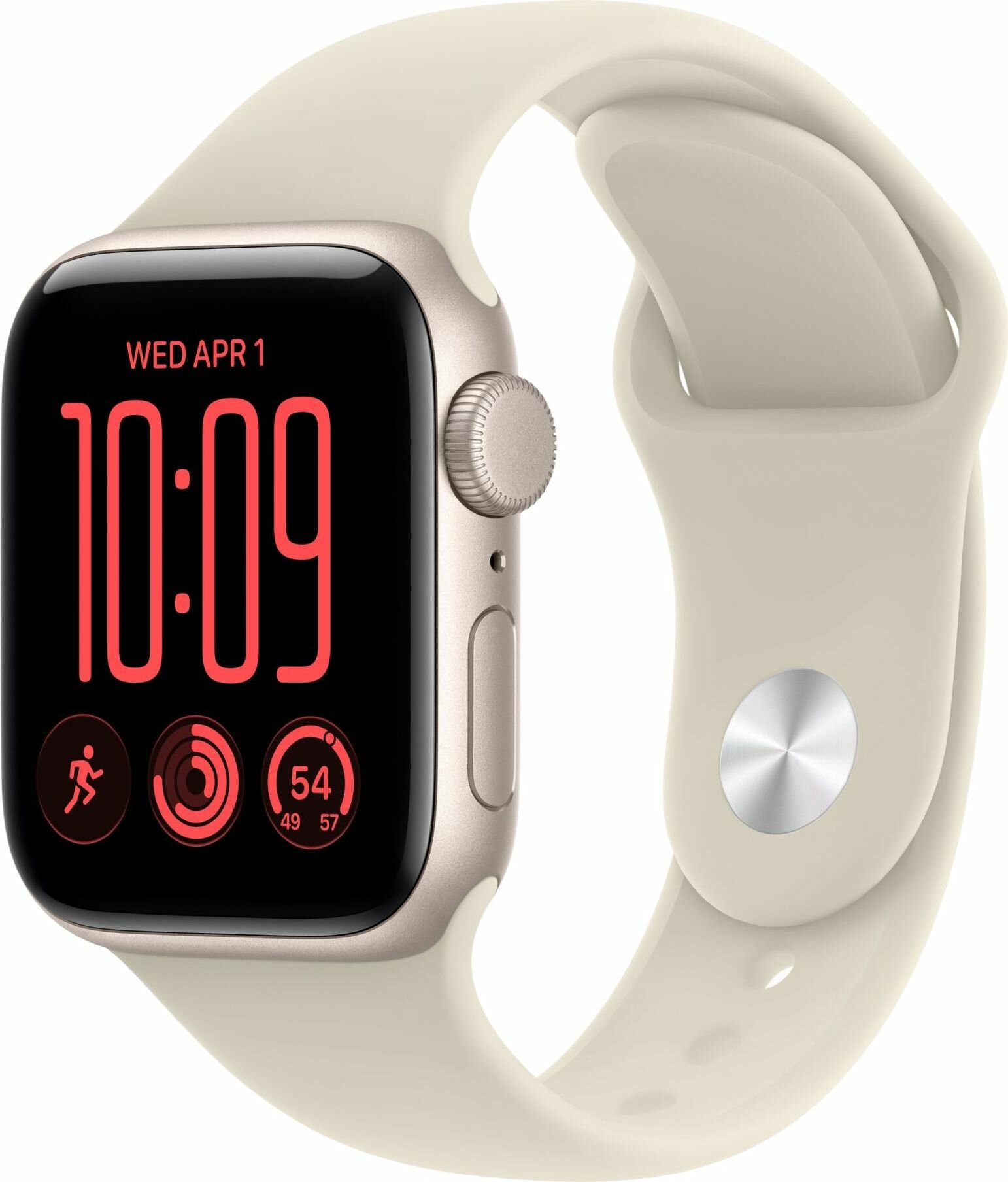 Смарт-часы, фитнес браслеты Apple Умные часы Watch SE 3 (2026), 40 mm, Starlight Aluminum Starlight Sand Sport Band S/M