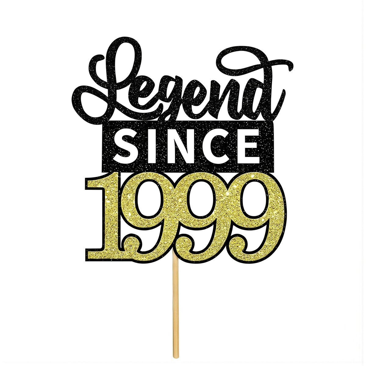 Декоративный топпер Legend Since 2000 для кондитерских изделий на день рождения аксессуар для оформления домашней выпечки кафе праздничного стола, 1999
