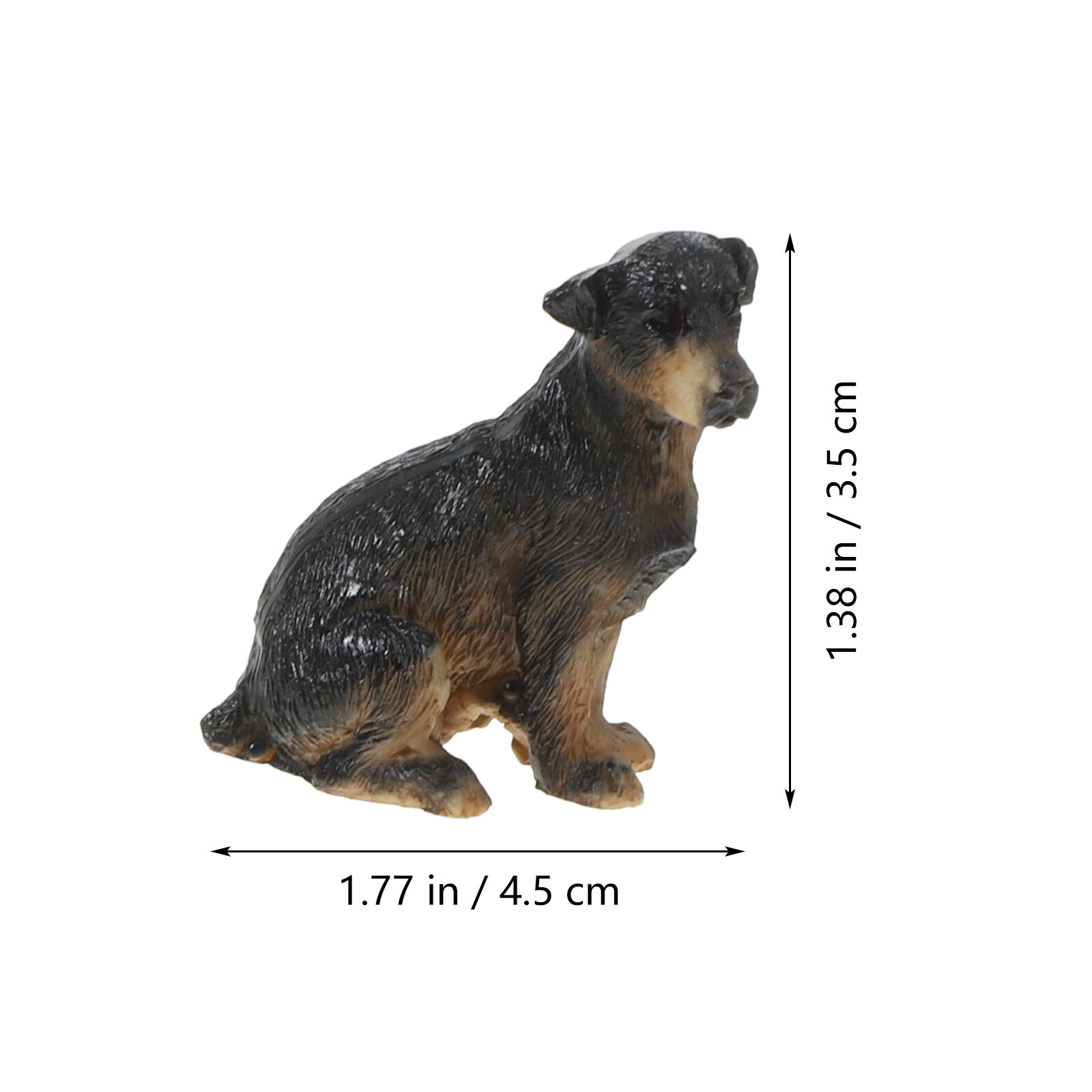 4 Статуэтки Собак Миниатюрные Уникальные Изделия Из Резины 4.5X3.5Cm