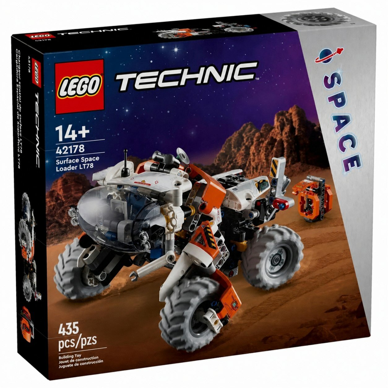 Конструктор LEGO Technic 42178 Поверхностный космический погрузчик LT78, 435 дет.