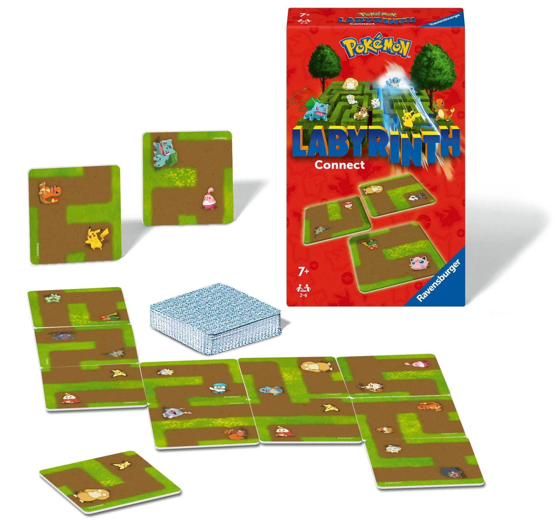 Настольная игра Ravensburger Pokemon Labyrinth, компактная, стратегическая