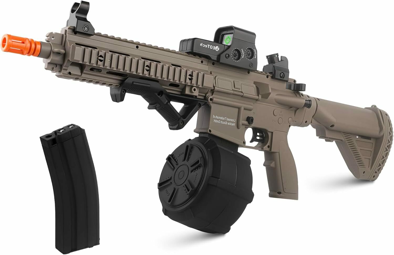 Электрический автомат Sembron M416 для детей мальчиков настольная игра CS Цвет：Барабанный магазин