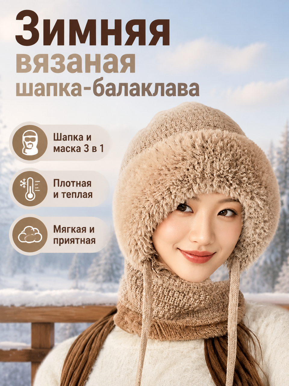 Балаклава  для взрослых и детей