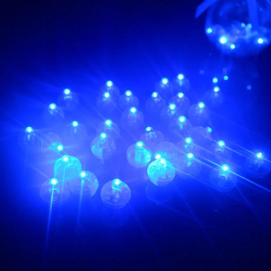 Светодиодные шары Moobesid для декора Голубой, blue ball