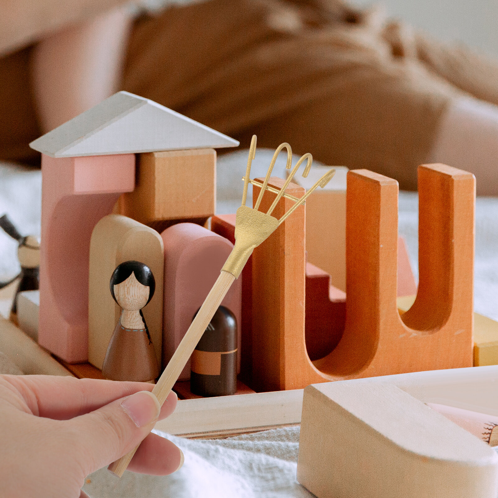 Мини Грабли Для Декора И Творчества Золотой Цвет 14 50X3 50X1 50Cm