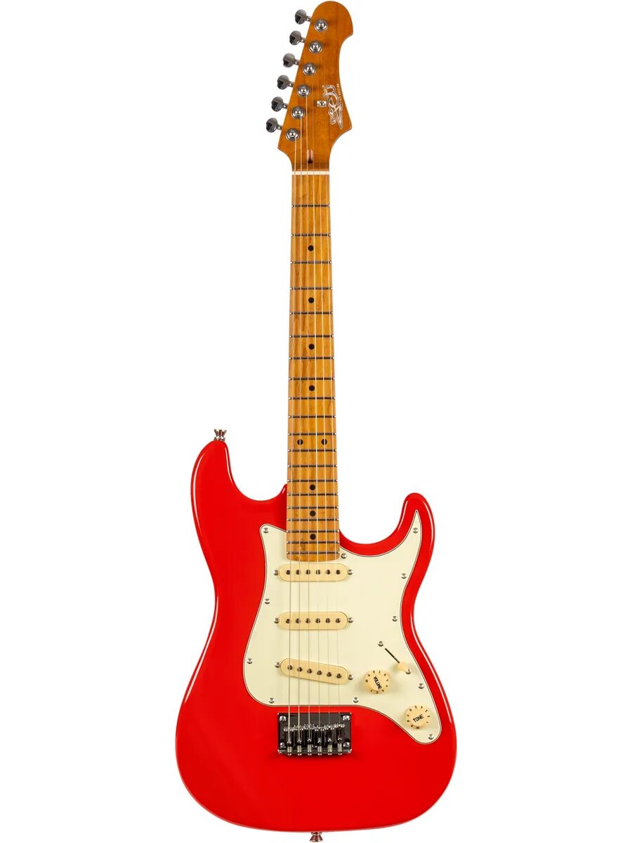 JET JS-300 Mini RD Электрогитара с уменьшенной мензурой 578 мм, Stratocaster, корпус тополь запеченный, 22 лада