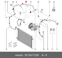 Датчик Кондиционера Org (RENAULT 921361722R)