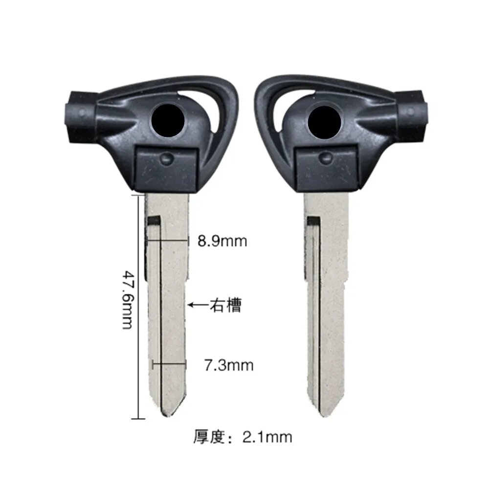 Замена ключа smotorcycle 10/20 шт, необработанный магнит зажигания, right groove, 10pcs