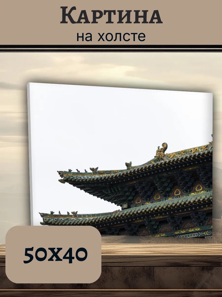 Картина Постер Китай China 40x50 архитектура пагоды