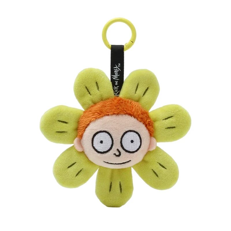 Плюшевый брелок "Рик и Морти" Flower style 9cm