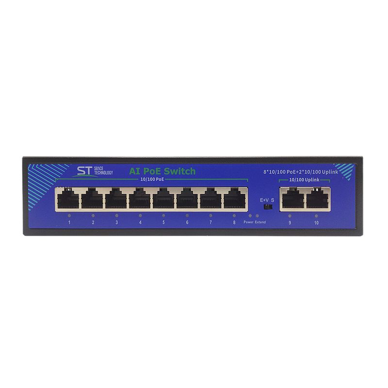 Коммутатор ST-S85POE(2M/120W/А) PRO (в.4), Switch POE 8-ми портовый