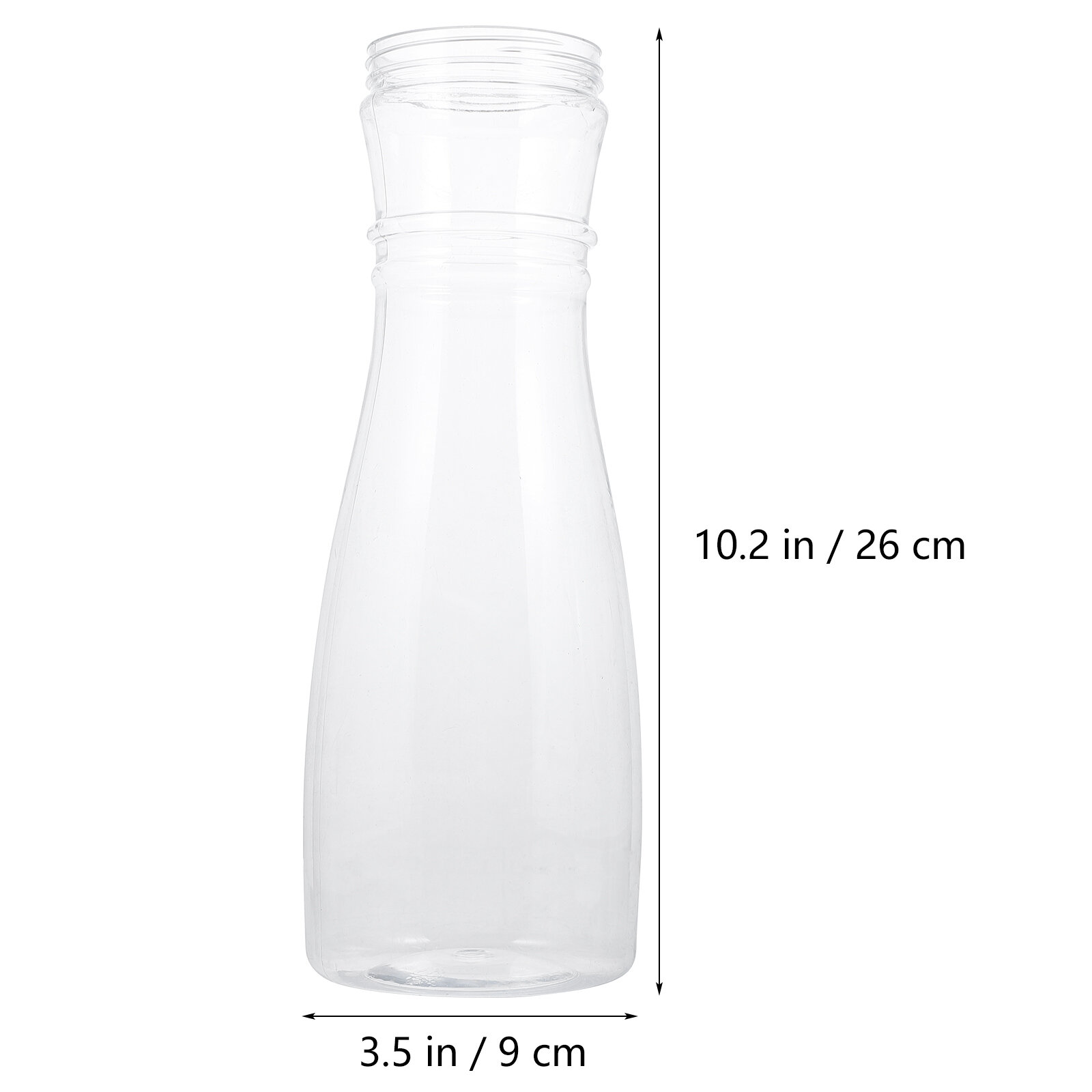 Прозрачные Пластиковые Вазы Для Цветов 2 Штук Размер 26X9X9Cm
