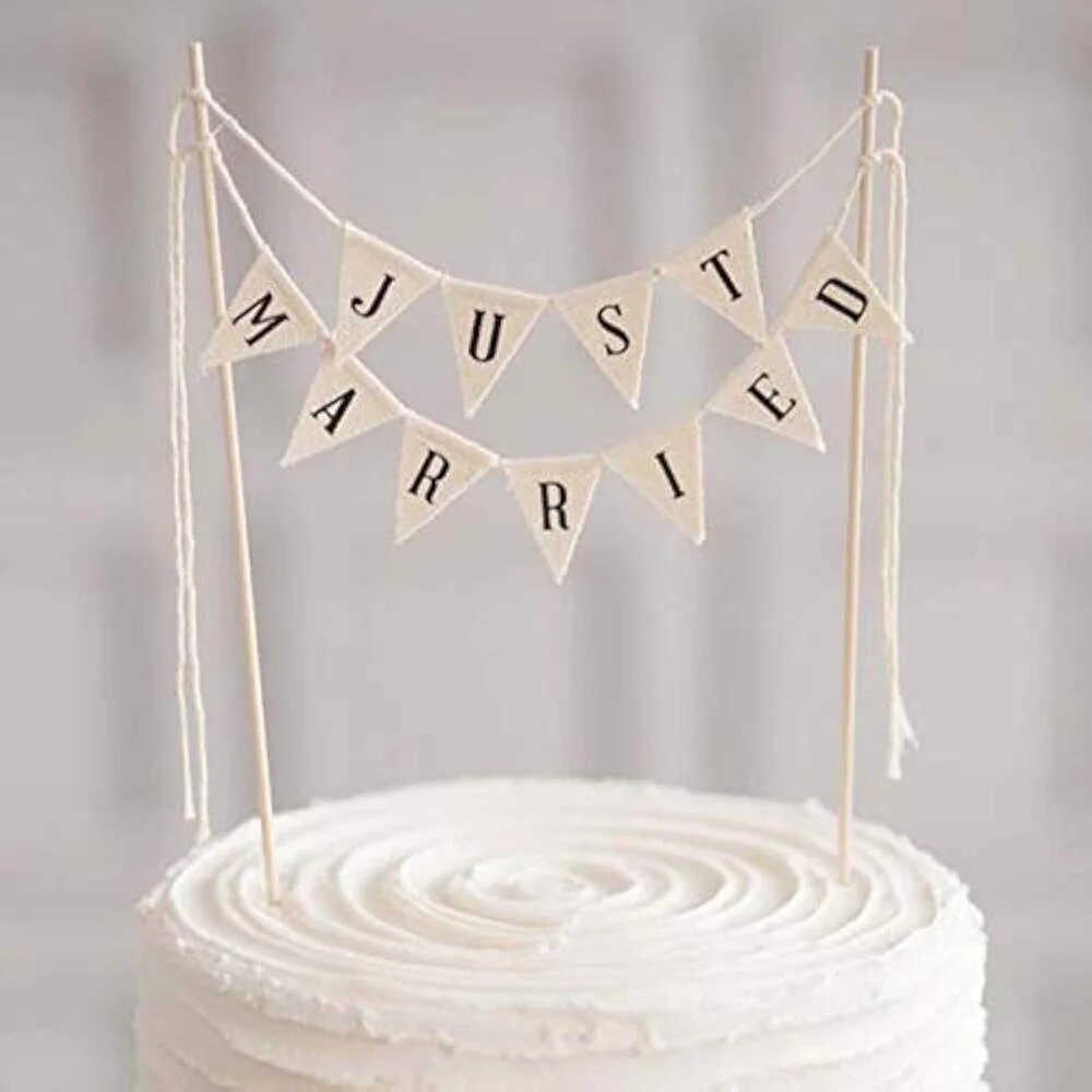 Топпер для торта "Just Married", HGDTFF