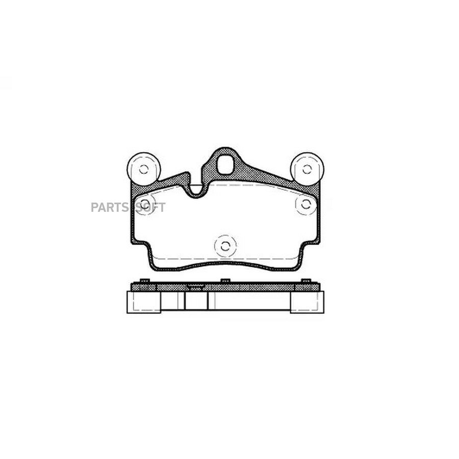 REMSA 099600 0996.00 996 00 колодки дисковые з.\ VW Touareg 3.2i/4.2i/2.5TDi/5.0TDi 02>