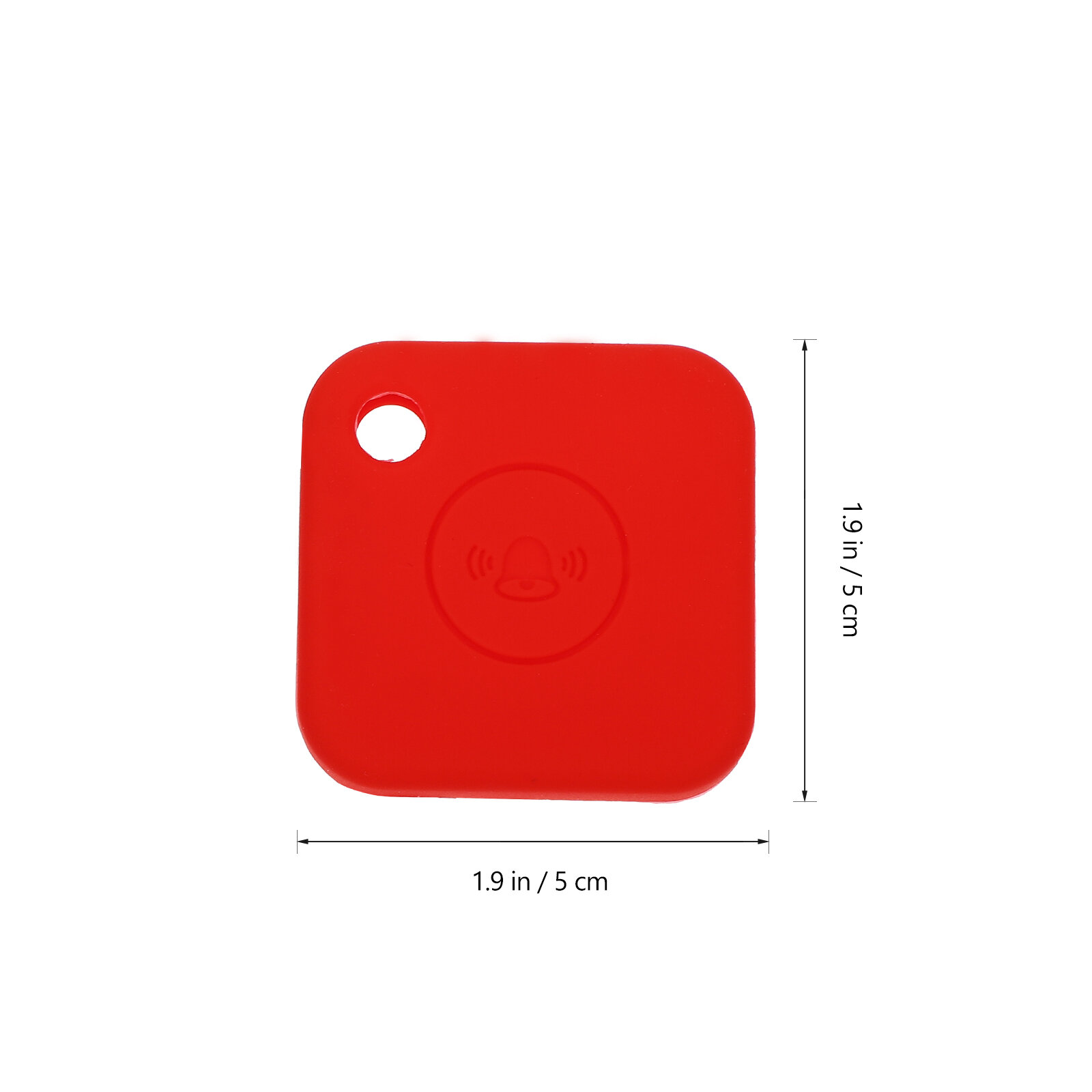 Красный Силиконовый Чехол С Ключницей Для Tile Mate Размер 5X5X0.5Cm