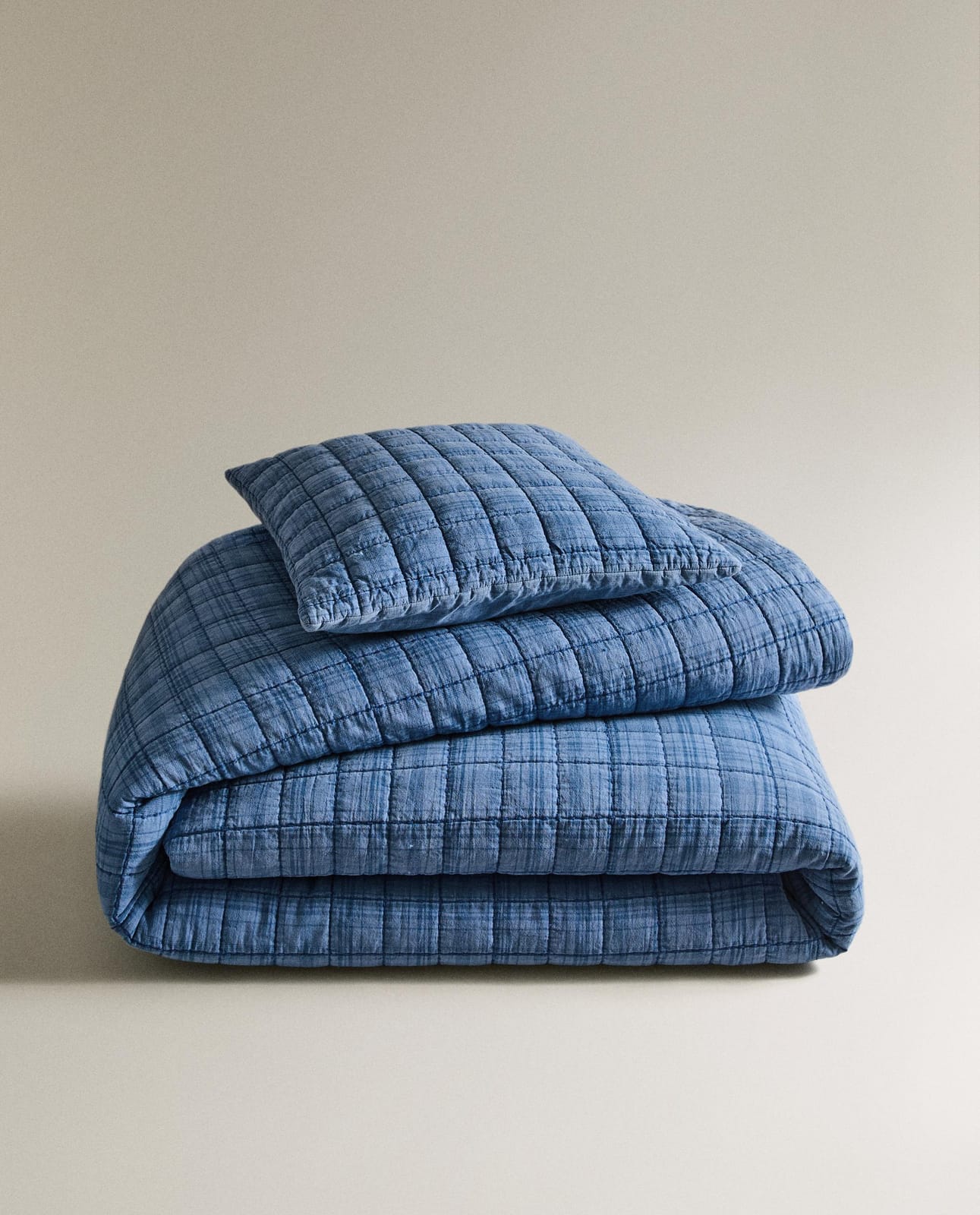 Покрывало ZARA HOME двустороннее детское в клетку, синий, 180 x 250 см 4601/005/400-45