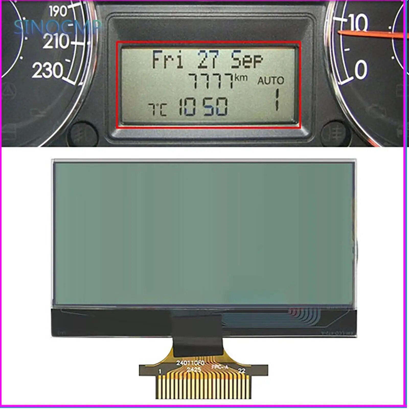 ЖК-дисплей 51822828 51828263 503003011600 для Fiat Punto, Grande Punto, Fiorino, Doblo, автоматическая коробка передач, замена приборной панели Citroen