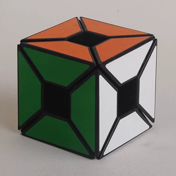 Lanlan 3x3 Hollow Unique Edge Black Speed Cube Puzzle Toy