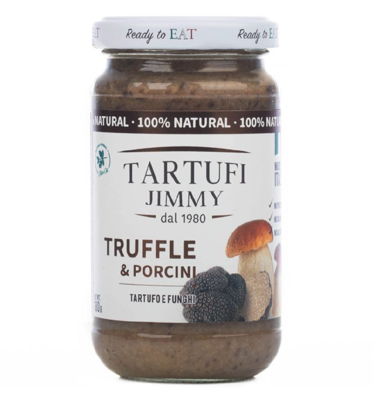Соус TARTUFI JIMMY грибной трюфельный 3% с белыми грибами 180г