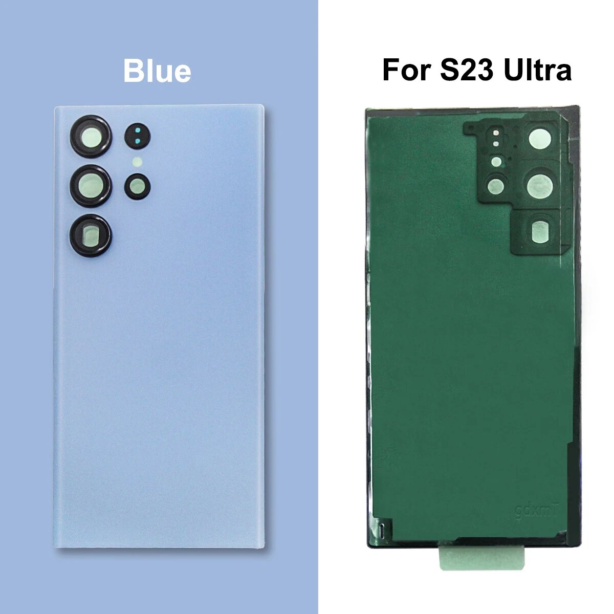 Задняя крышка Samsung S23 Ultra, синий