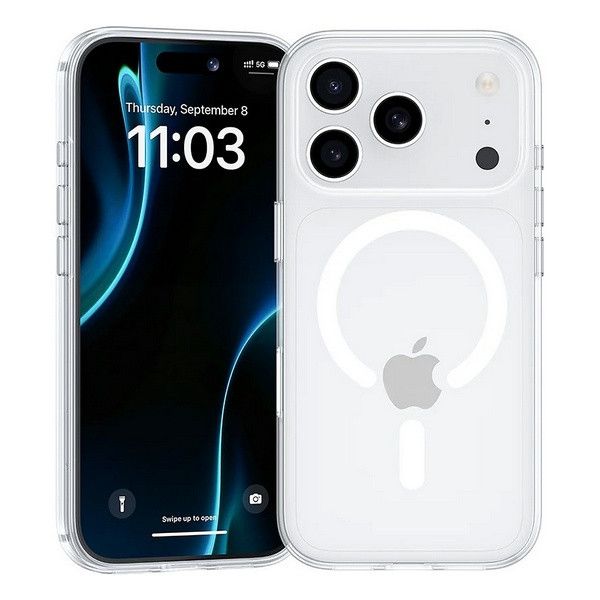 Чехол силиконовый Benks Crystal Case (MagSafe) для iPhone 18 Pro Max /17 Pro Max 6.9", цвет Прозрачный (Transparent)