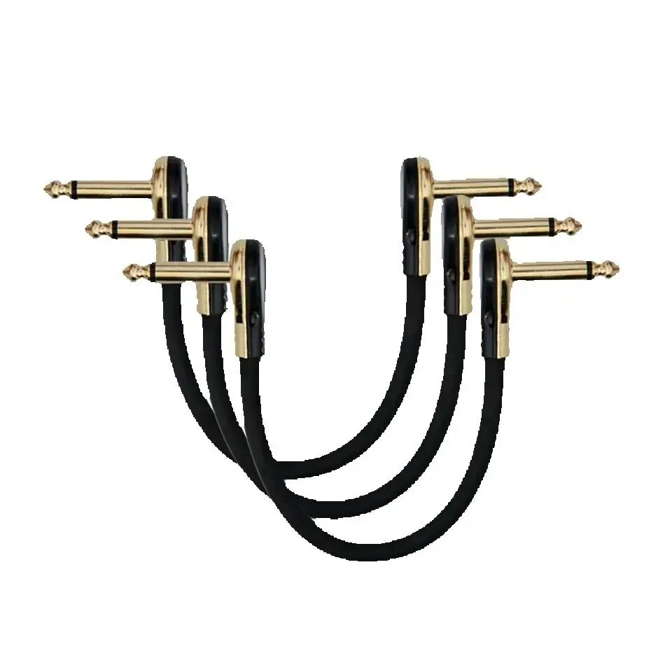 Комплект из 3 шумоподавляющих гитарных кабелей Oxygen-free 3PCS-10CM