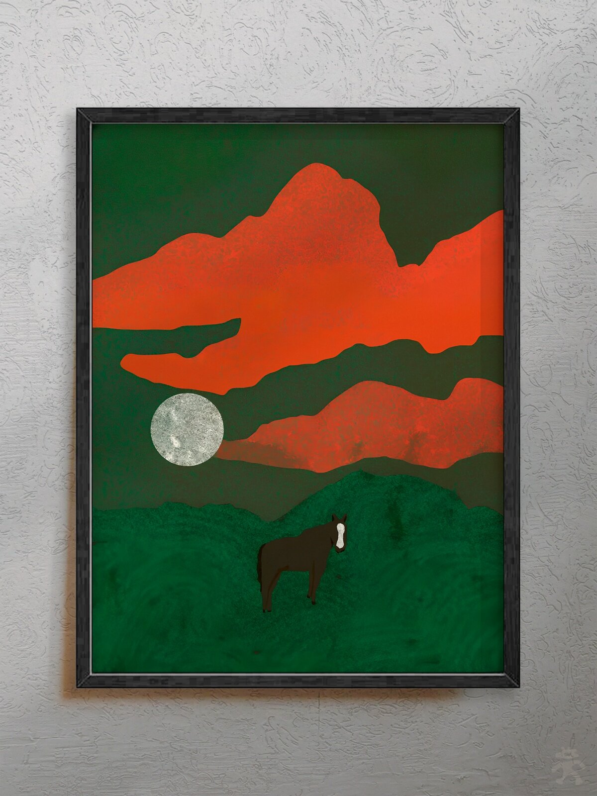 Интерьерный постер "Emerald Midnight" в стиле pinterest, 30x40 см