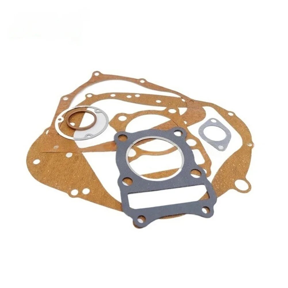 Комплект прокладок двигателя для Suzuki GN125, GS125, HJ125, EN125, HJ1257K, QS125 со всеми комплектующими для полной реконструкции двигателя.