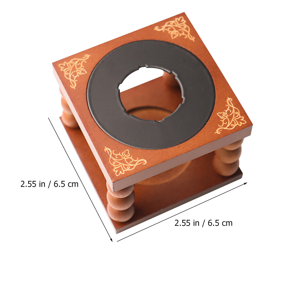 Деревянный Подогреватель Для Пчелиного Воска С Металлическим Дном 6.5x6.5 Cm