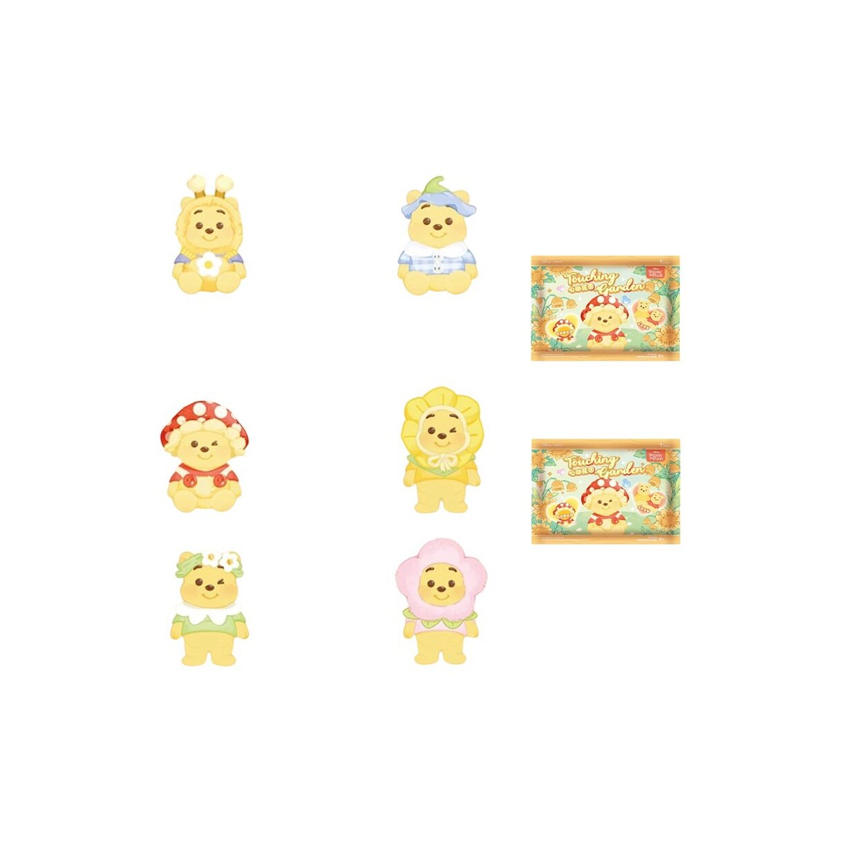 Miniso X Disney Winnie The Pooh Heartfelt Garden Collection Blind Boxes Single Mystery Box Full Box 6 Pack