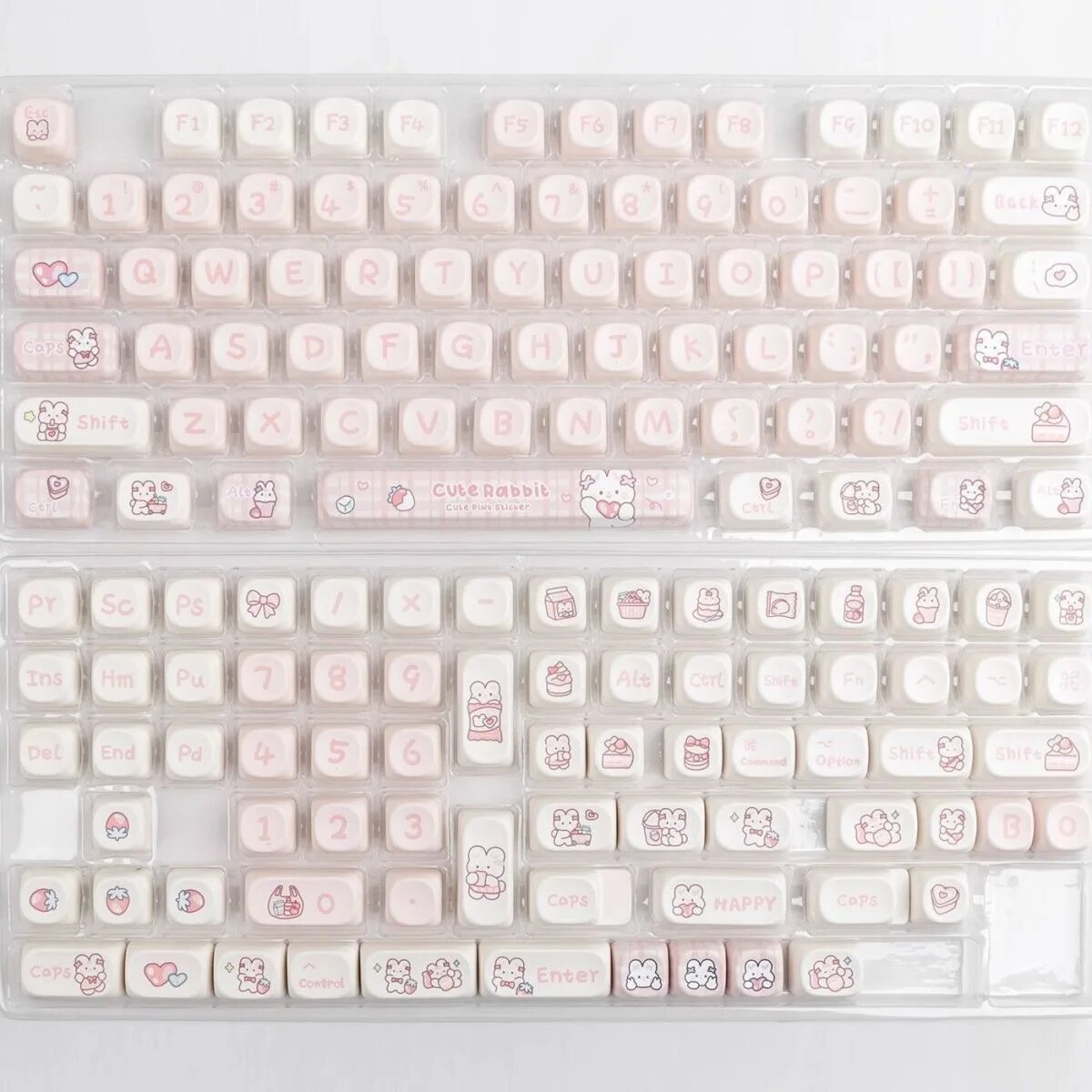 Leichuang Axle Snack Zoo розовые кейкапы PBT MOA 144 шт.