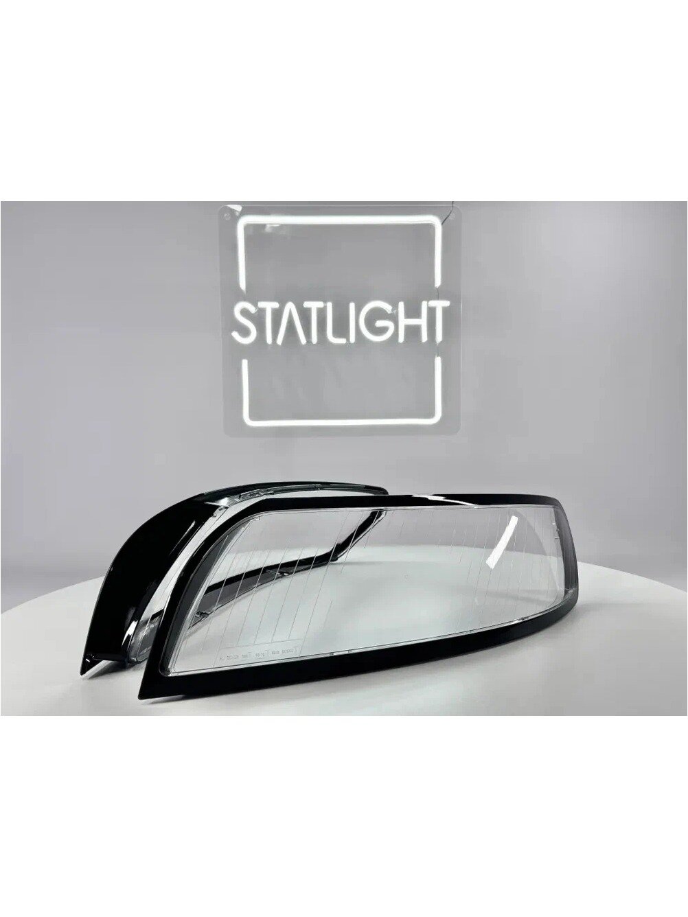 Стекло фары STATLIGHT DDZ-S40-07, комплект 2 шт, прозрачное, поликарбонат