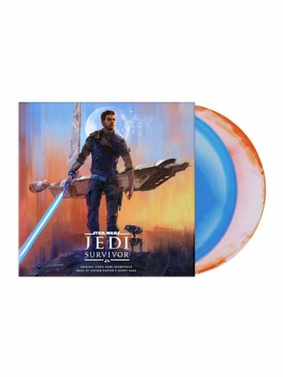 Виниловая пластинка Stephen Barton & Gordy Haab - Star Wars Jedi: Survivor 2 x Vinyl, LP, Blue / Orange Lightsaber Новый