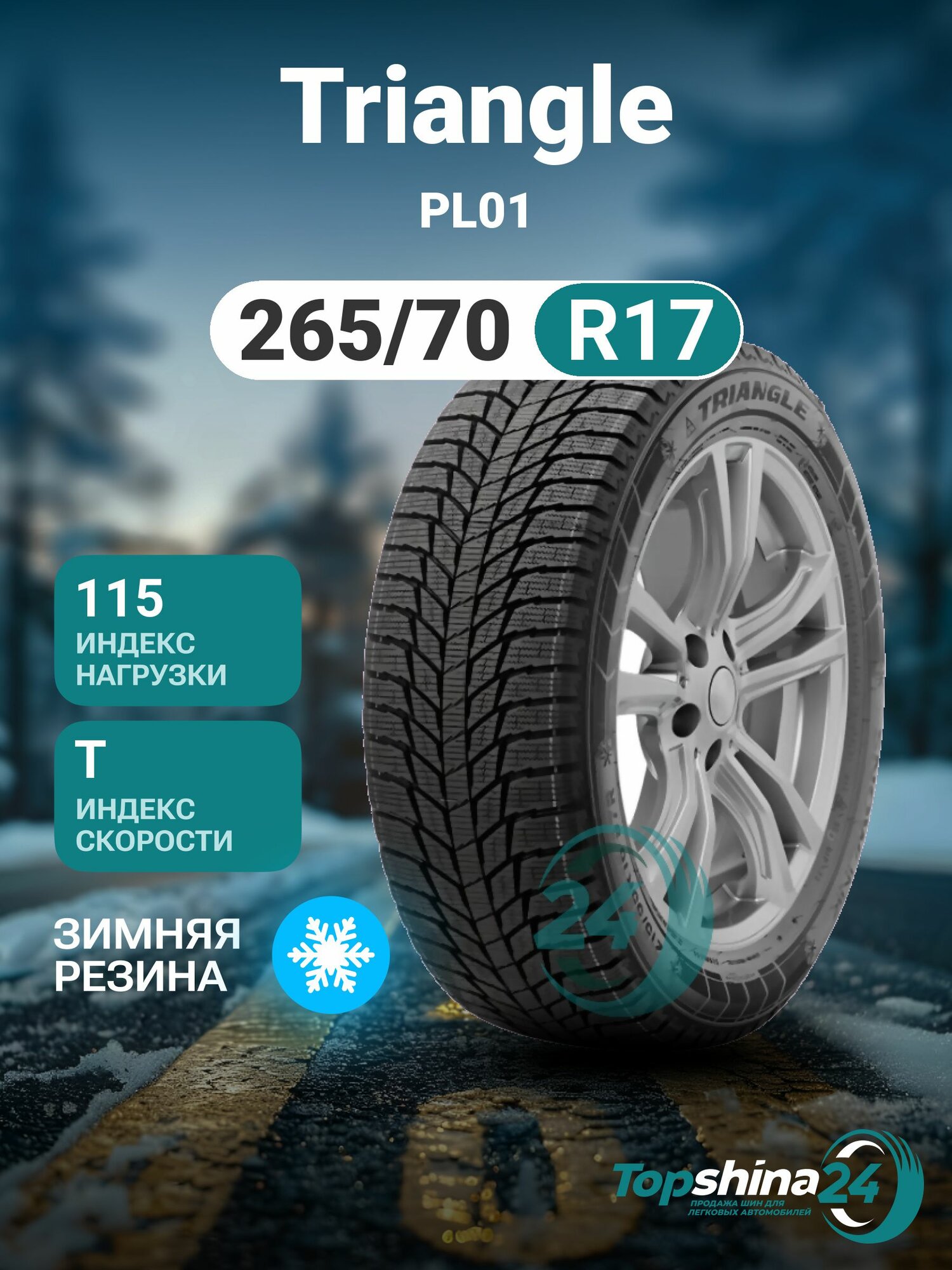 Шины зимние Triangle PL01 265/70 R17 T115
